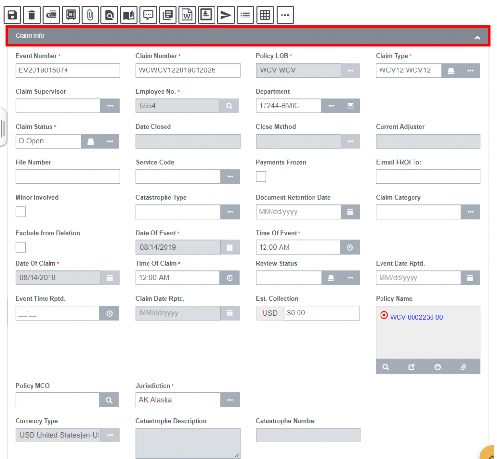 Workers’ Compensation Claim