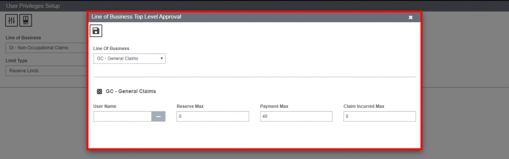User Privileges Setup