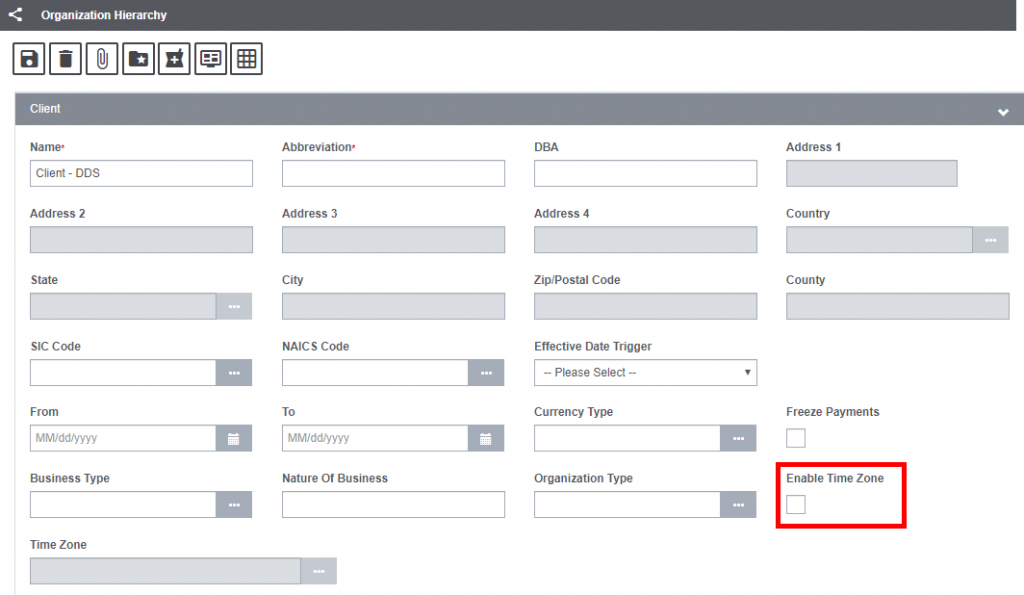 General System Parameter Setup