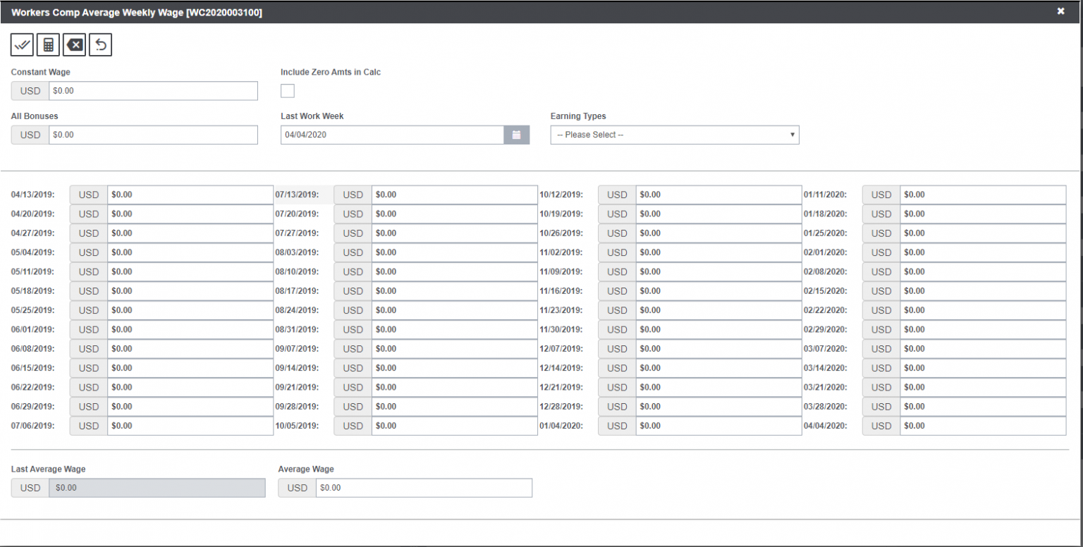 Average Weekly Wage (AWW) & Benefit Calculator